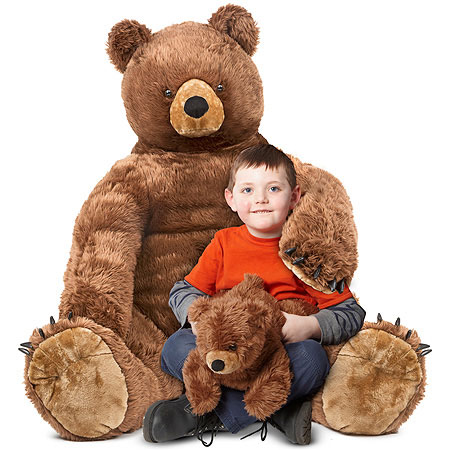Brown Bear and Cub - Large Plush - - Fat Brain Toys