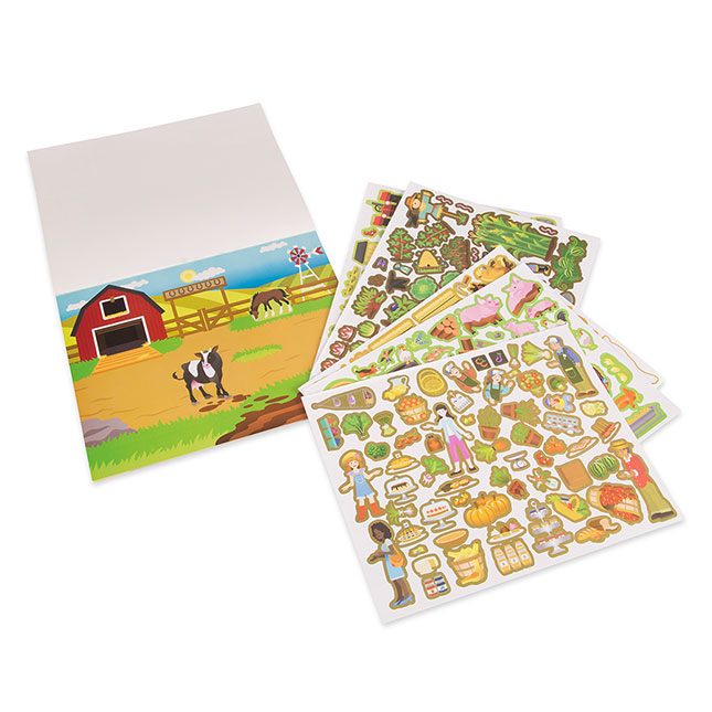 Reusable Sticker Pad - Farm - - Fat Brain Toys
