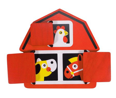 Peek-a-Boo Barn - - Fat Brain Toys