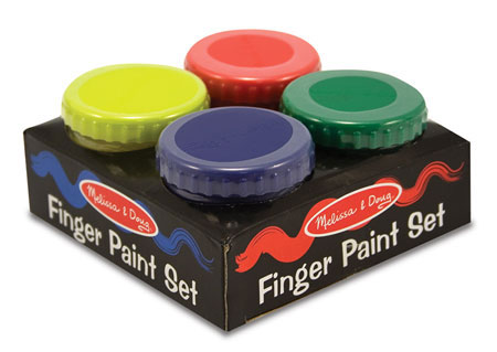 Finger Paint Set - 4 colors - - Fat Brain Toys