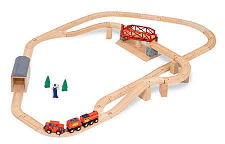 Swivel Bridge Train Set - - Fat Brain Toys
