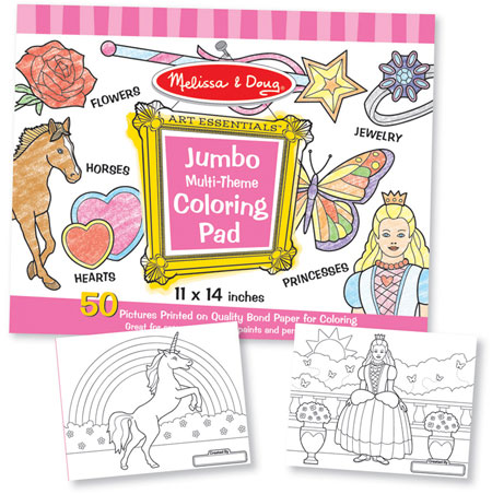 Jumbo Coloring Pad - Pink - - Fat Brain Toys