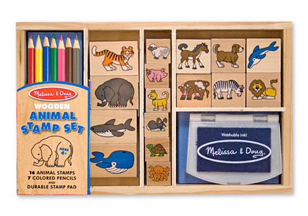 Animal Stamp Set - - Fat Brain Toys