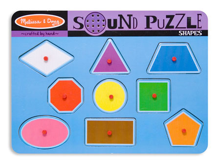 Shapes Sound Puzzle - - Fat Brain Toys