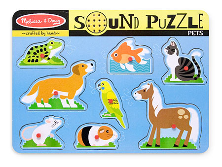 Pets Sound Puzzle - - Fat Brain Toys
