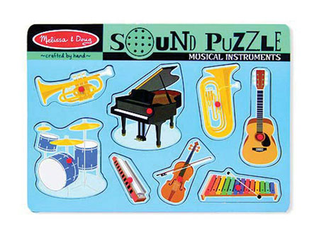 Musical Instruments Sound Puzzle - - Fat Brain Toys