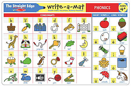 Phonics Write-A-Mat - - Fat Brain Toys