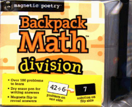 Backpack Math - Division - - Fat Brain Toys