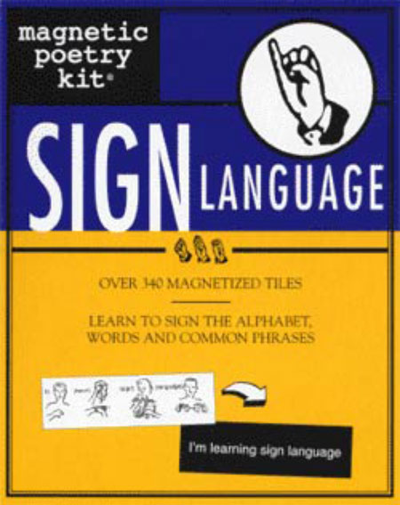 Magnetic Poetry Sign Language - - Fat Brain Toys