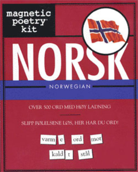 Magnetic Poetry - Norwegian (Norsk) - - Fat Brain Toys