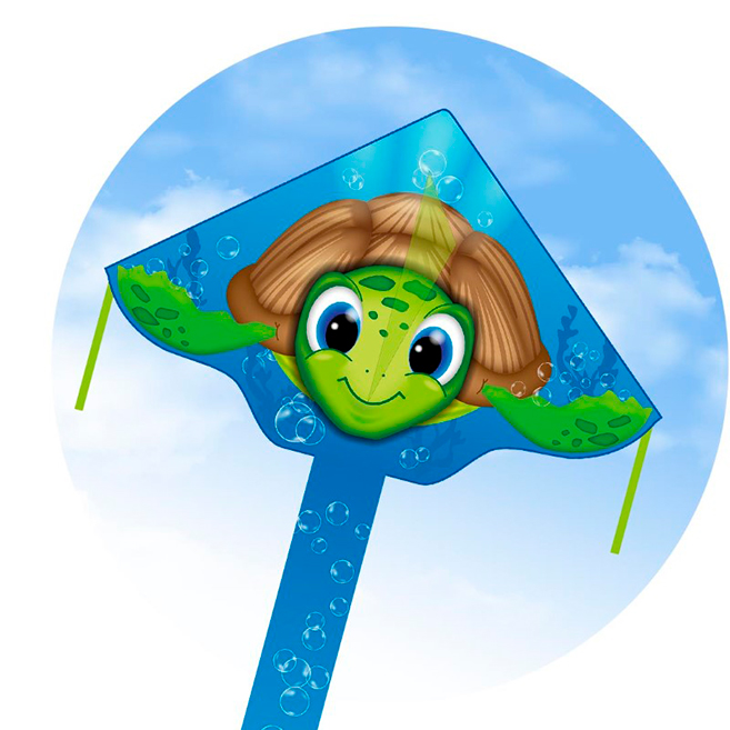 Simple Flyer Sea Turtle Kite - 47 inch - Best for Ages 5 to 11