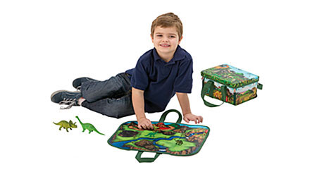 ZipBin Mini Playset with Toys - Dinosaur - - Fat Brain Toys