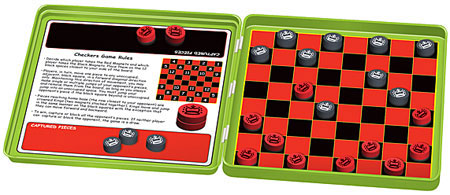 Magnetic Travel Checkers - - Fat Brain Toys