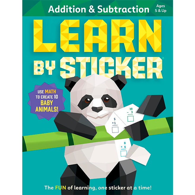 Learn By Sticker - Addition and Subtraction - - Fat Brain Toys