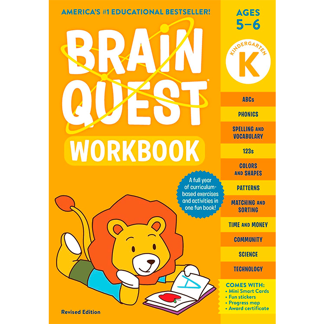 Brain Quest Math Workbook - Kindergarten - - Fat Brain Toys