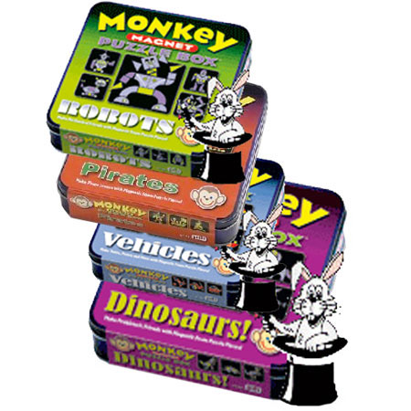 Monkey Magnets Puzzle Box - - Fat Brain Toys