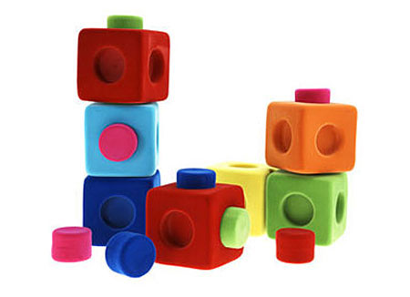 Rubbabu - Rubbablox Large - - Fat Brain Toys