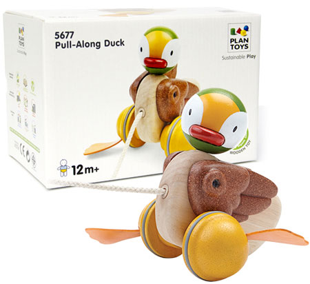 Pull-Along Duck - - Fat Brain Toys