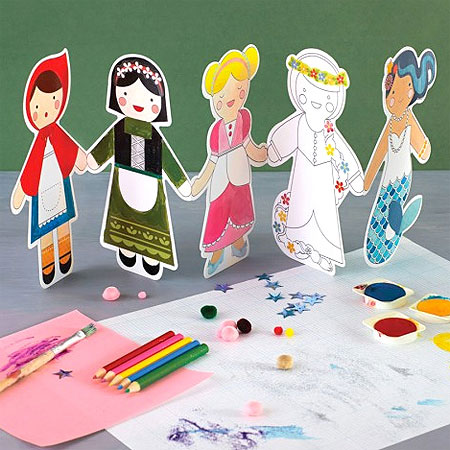 Craft + Color - Fairy Tales Paper Chain - - Fat Brain Toys
