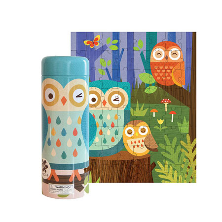Owl Family Puzzle and Coin Bank - - Fat Brain Toys