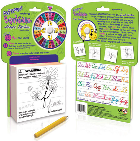 Alphabet Squiggle Script On-The-Go - - Fat Brain Toys