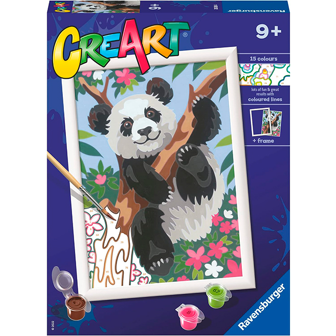 CreArt Playful Panda - 7x10 - Best Arts & Crafts for Ages 9 to 12