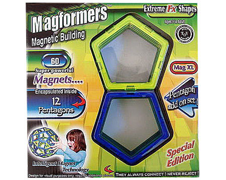Magformers - 12 Pentagons FX Set - - Fat Brain Toys