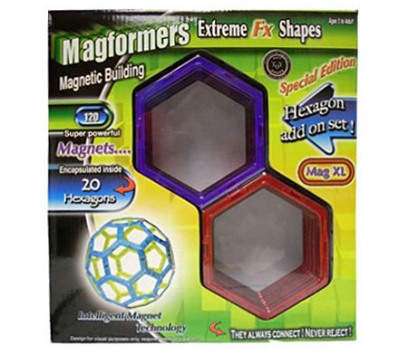 Magformers - 20 Hexagon FX Set - - Fat Brain Toys