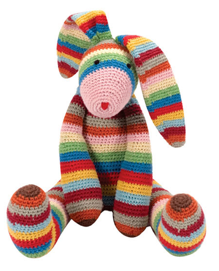 Stripes the Long Eared Bunny - - Fat Brain Toys