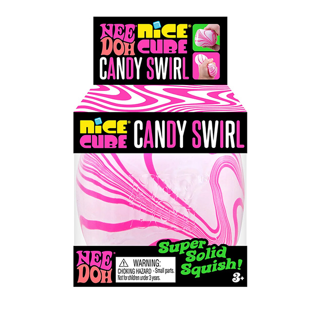 Candy Swirl Nice Cube NeeDoh - - Fat Brain Toys