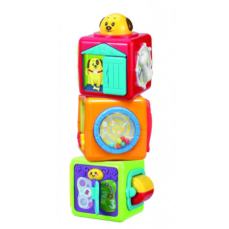 IQ Baby Stack N' Play Activity Blocks - - Fat Brain Toys