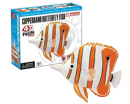 4D Copperband Butterfly Fish Puzzle - - Fat Brain Toys