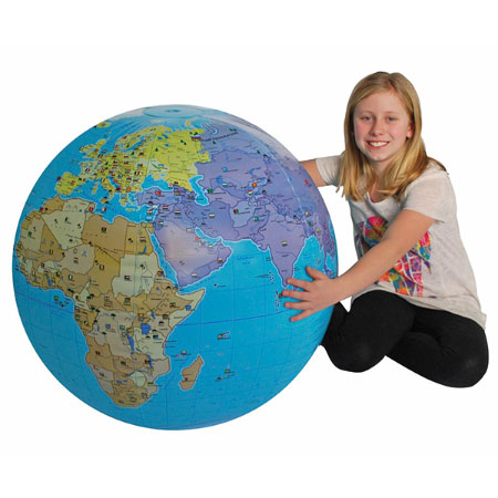 33 in. Inflatable Globe - - Fat Brain Toys