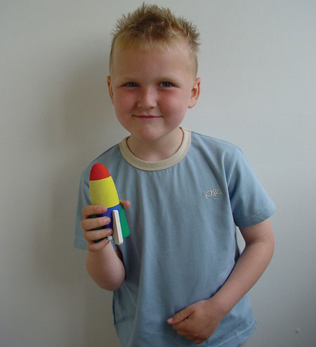 Build-It Space Rocket Kit - - Fat Brain Toys