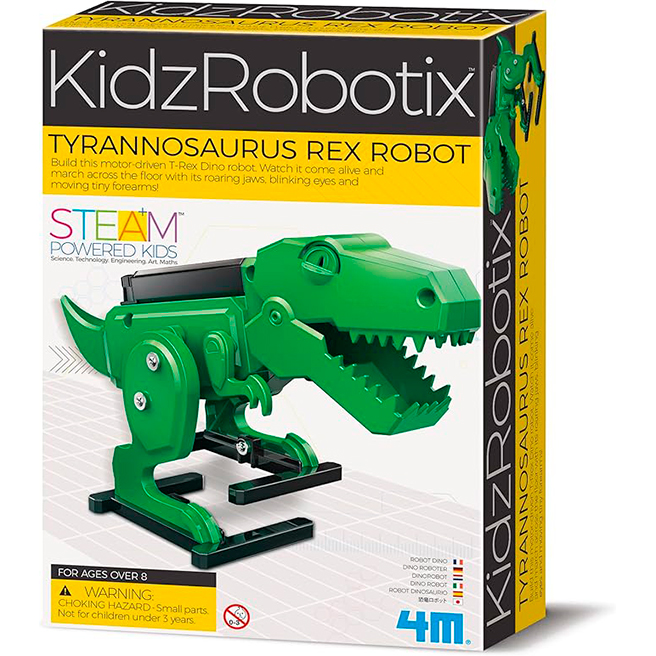 4M KidzRobotx Tyrannosaurus Rex Robot Kit - - Fat Brain Toys