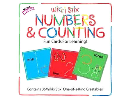 Wikki Stix Numbers Cards - - Fat Brain Toys