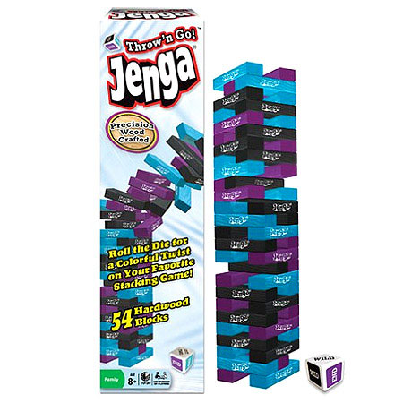 Jenga Throw n' Go - - Fat Brain Toys