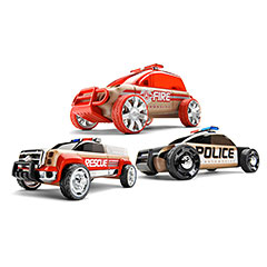 Automoblox Mini Emergency Response 3-pack - - Fat Brain Toys