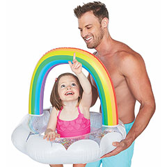 Lil' Rainbow Pool Float - - Fat Brain Toys