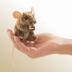 Mini Field Mouse Puppet - - Fat Brain Toys