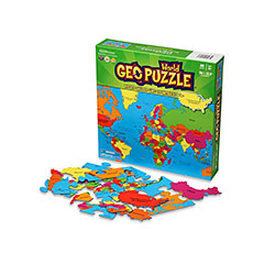 World GeoPuzzle - - Fat Brain Toys