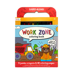 Carry-Along! Work Zone Coloring Book - Best for Ages 3 to 8