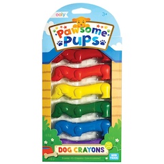 Pawsome Pups Dog Crayons - Set of 6 - Best for Ages 3 to 8
