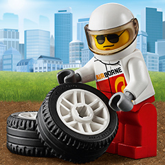 LEGO City - Rally Car - - Fat Brain Toys