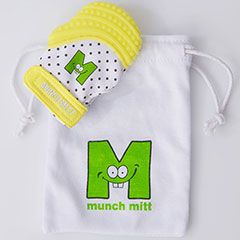 Munch Mitt Mini - Yellow - - Fat Brain Toys