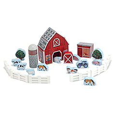 Farm Blocks Play Set - - Fat Brain Toys