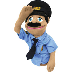 Police Officer Puppet - - Fat Brain Toys