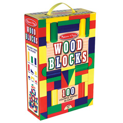 100 Piece Wood Blocks Sets - - Fat Brain Toys