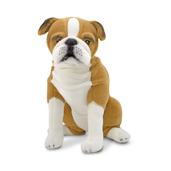 English Bulldog - Plush - - Fat Brain Toys