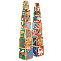 Wooden Animal Nesting Blocks - - Fat Brain Toys